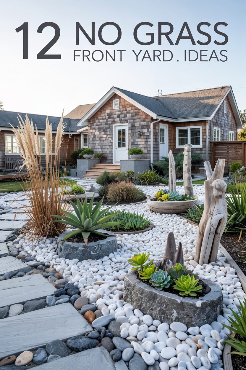 The Secrets Landscape Designers Use to Make Grass-Free Front Yards Look ...