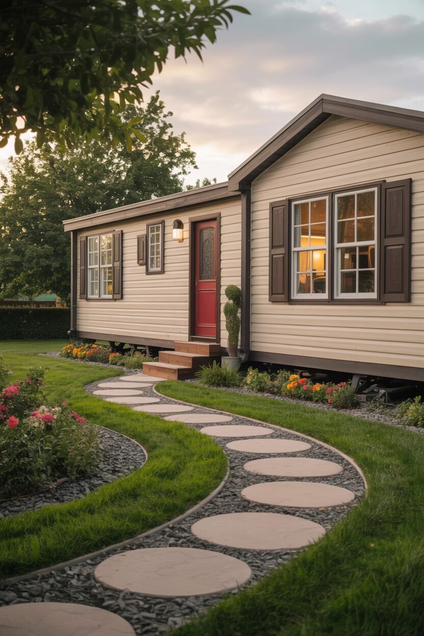 How to Make a Mobile Home Look Like a Real House Using Design ...