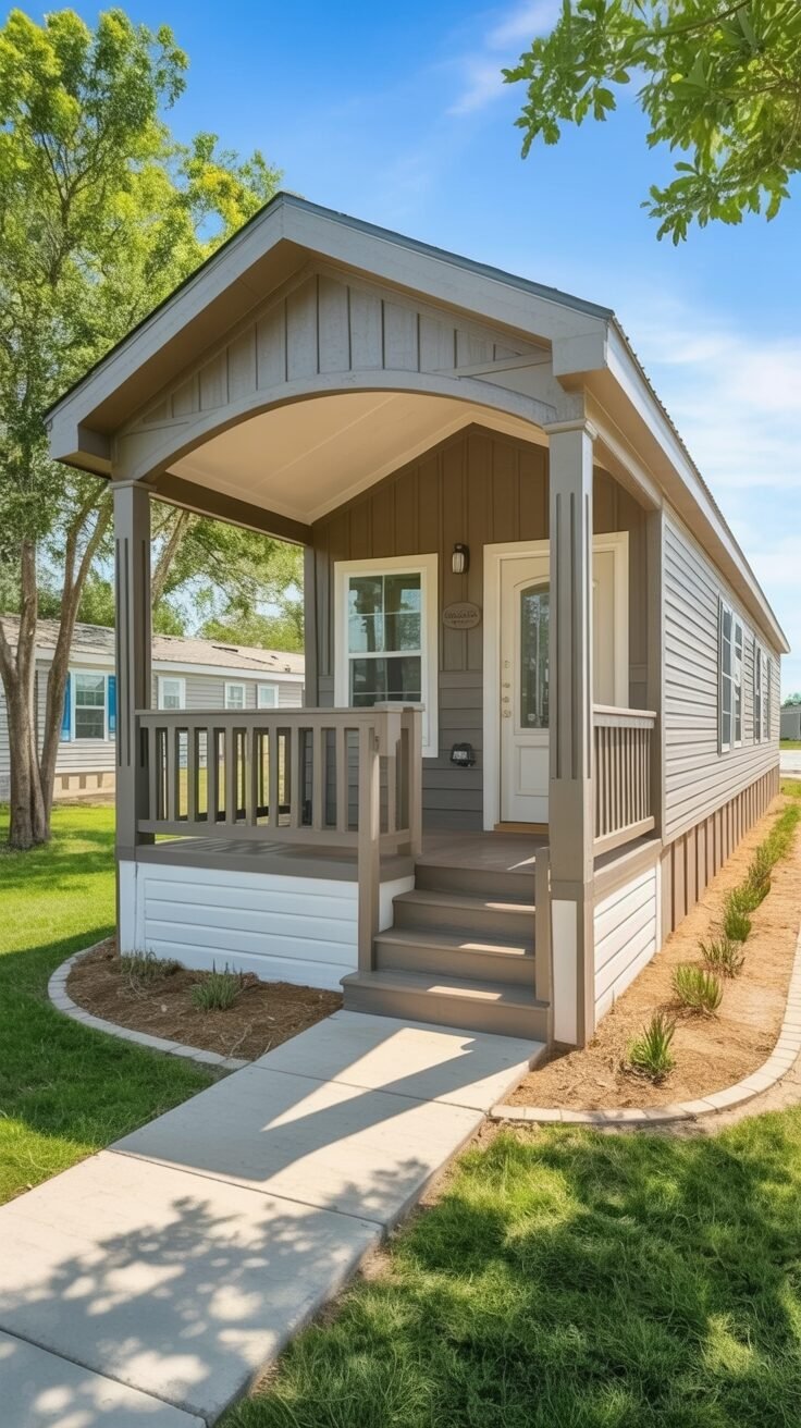 How to Make a Mobile Home Look Like a Real House Using Design ...