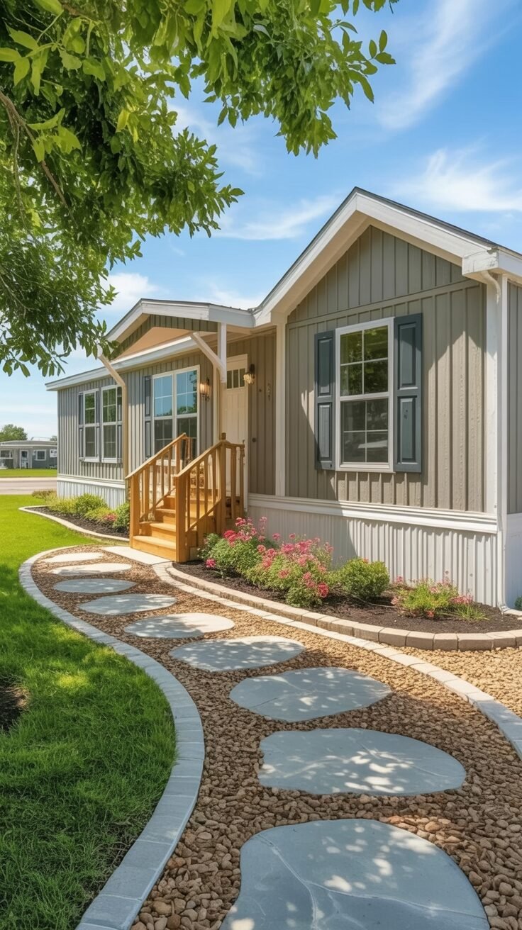 How to Make a Mobile Home Look Like a Real House Using Design ...