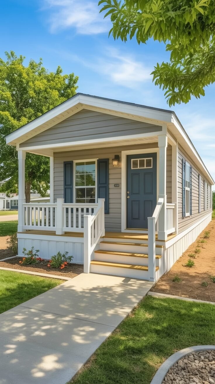 How to Make a Mobile Home Look Like a Real House Using Design ...