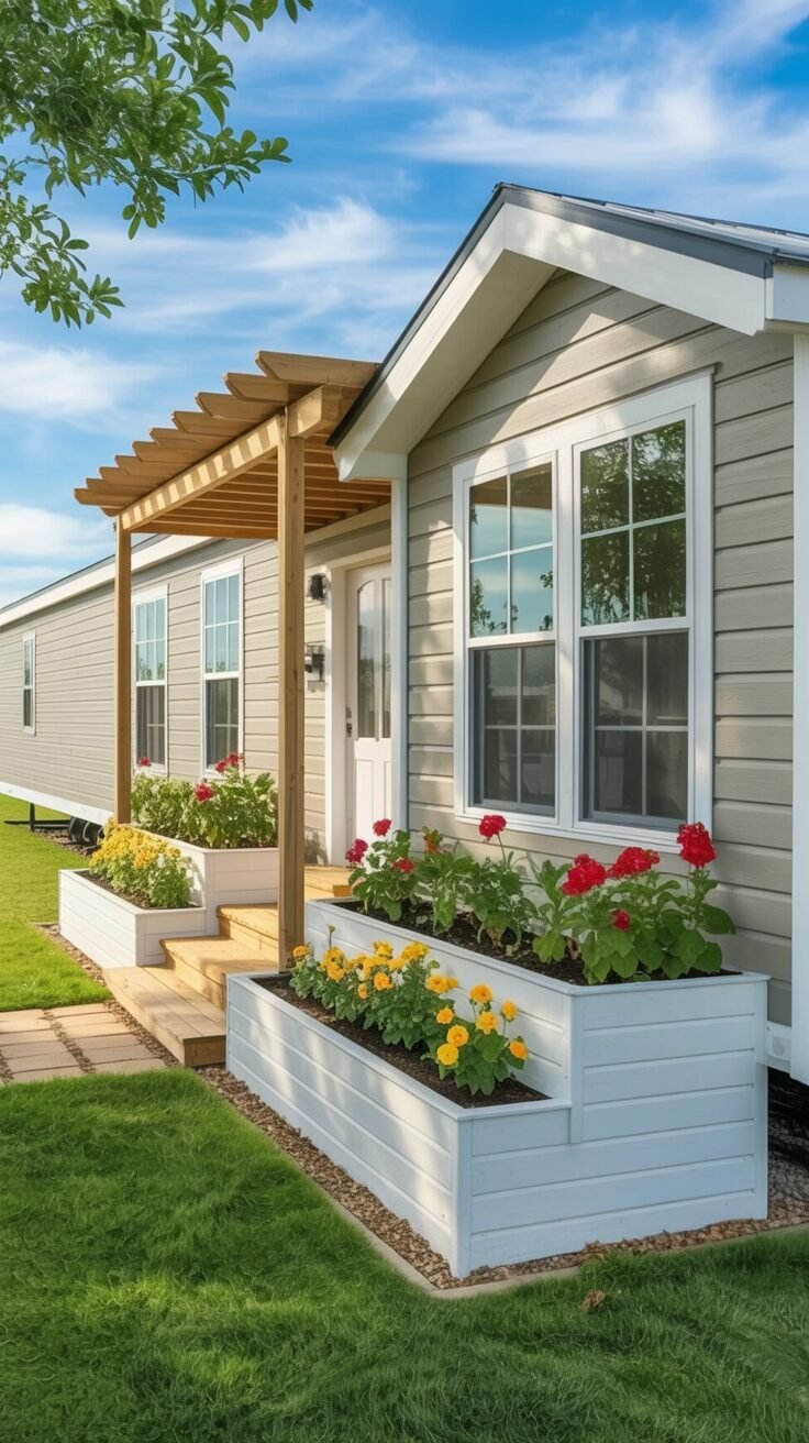 How to Make a Mobile Home Look Like a Real House Using Design ...