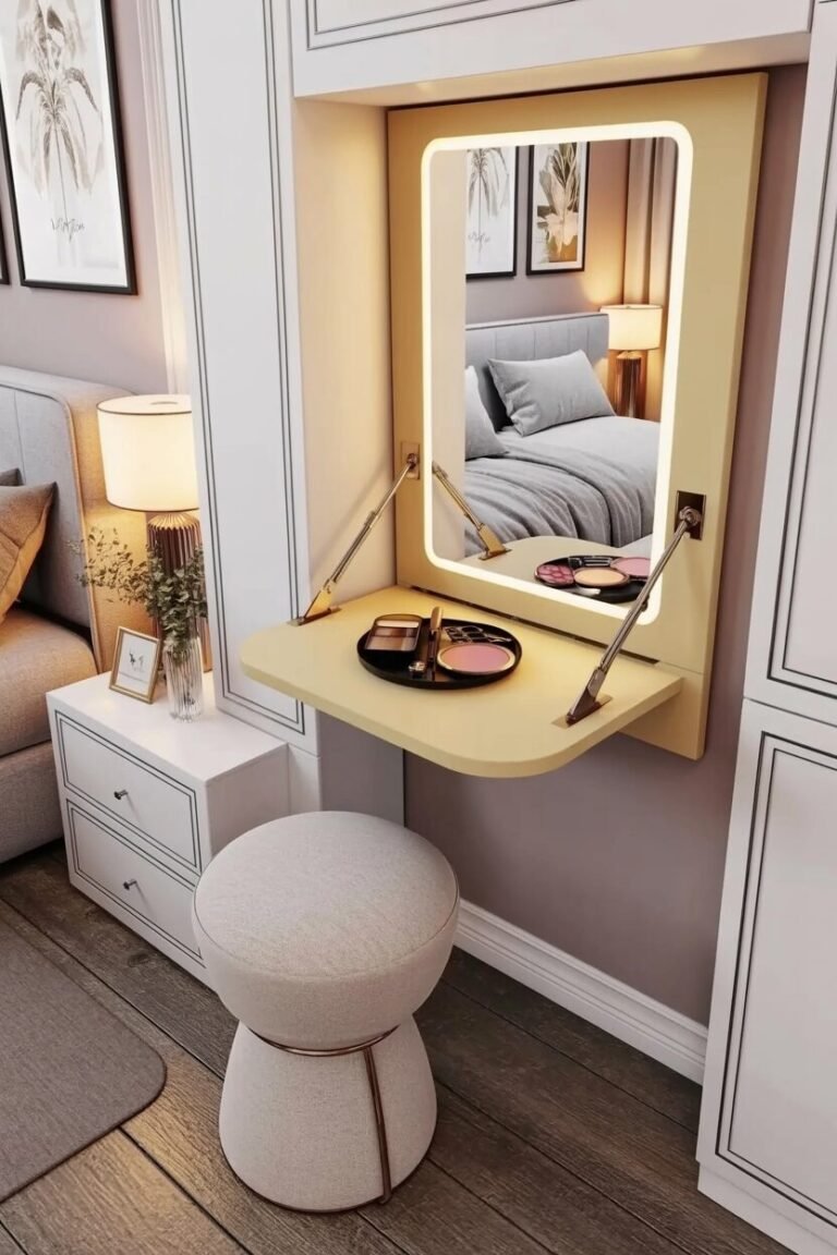 How to Create an Instagram-Worthy Vanity in a Small Bedroom – homifying.com