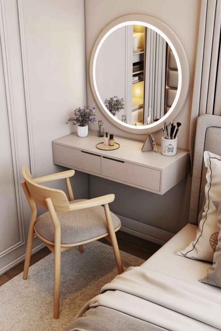 How to Create an Instagram-Worthy Vanity in a Small Bedroom – homifying.com