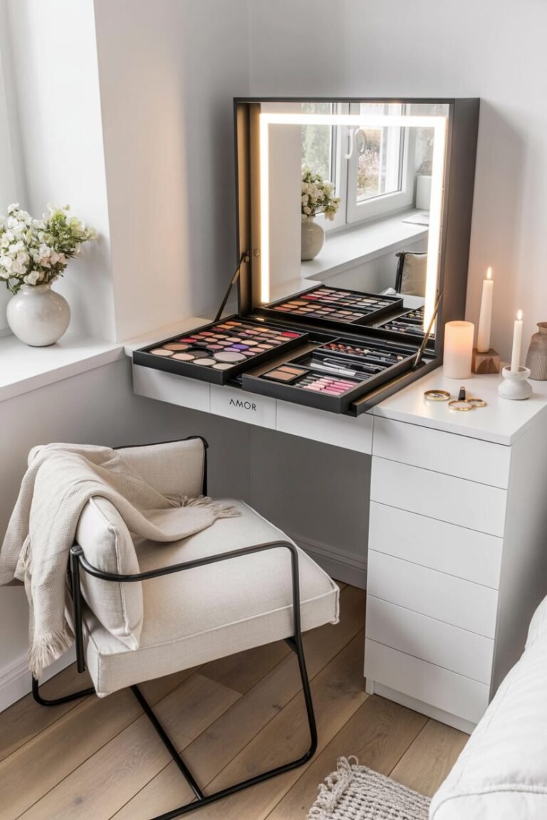 How to Create an Instagram-Worthy Vanity in a Small Bedroom – homifying.com