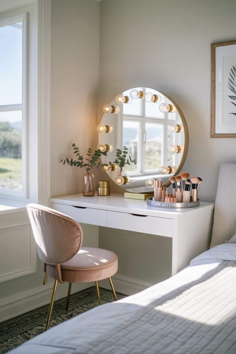 How to Create an Instagram-Worthy Vanity in a Small Bedroom – homifying.com