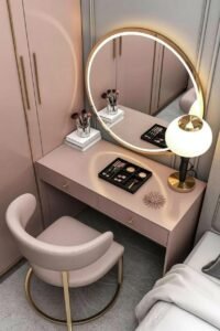 How to Create an Instagram-Worthy Vanity in a Small Bedroom – homifying.com