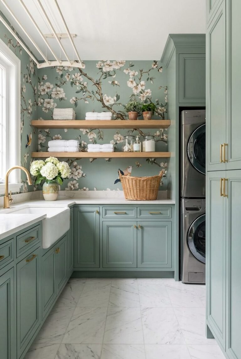 Laundry Room Wallpaper Done Right: Pattern, Scale, and Balance ...
