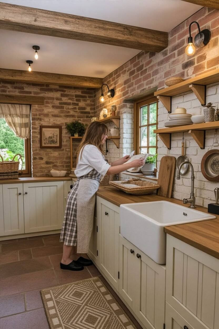 The New Farmhouse Cottage Kitchen Aesthetic and How to Master It ...